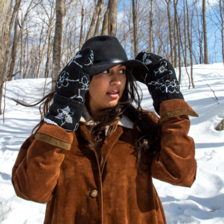 Wool Mittens Featuring Indigenous Designs Made in Canada – MINI TIPI