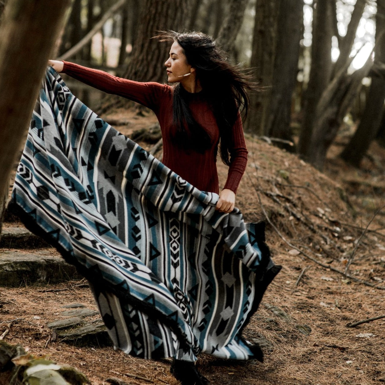 Perfectly Imperfect Storm Indigenous Blanket – MINI TIPI