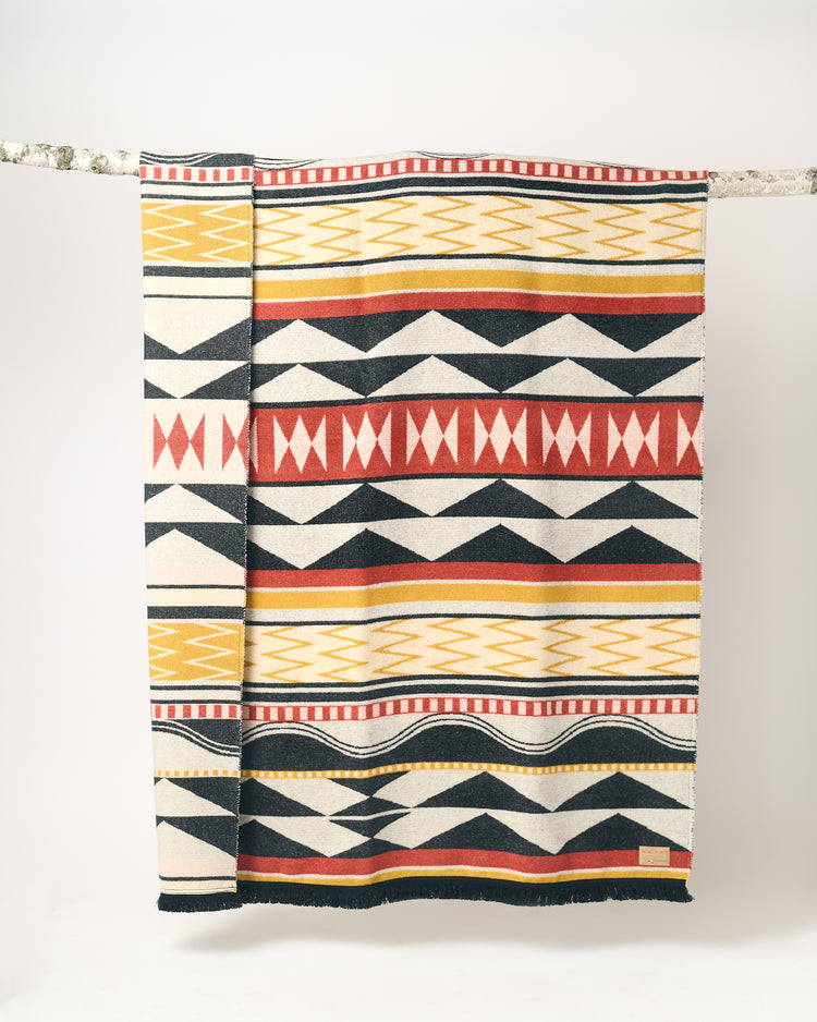Blankets with Authentic Indigenous Art Made in Canada – MINI TIPI