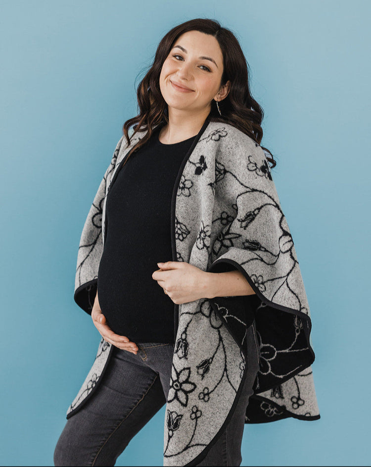 Shawls, Capes and Wraps Featuring Native Designs from Canada – MINI TIPI