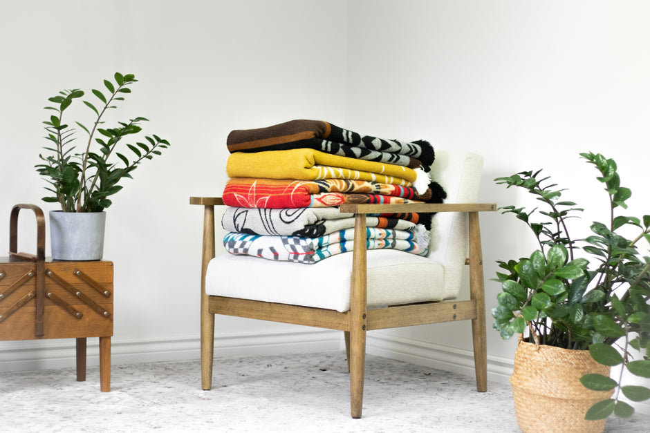 Blankets with Authentic Indigenous Art Made in Canada – MINI TIPI