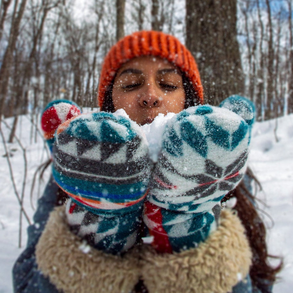 Wool Mittens Featuring Indigenous Designs Made in Canada – MINI TIPI
