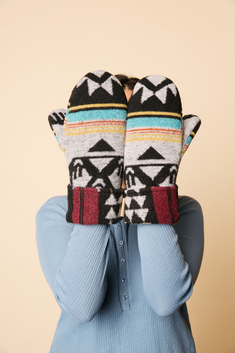 Wool Mittens Featuring Indigenous Designs Made in Canada – MINI TIPI