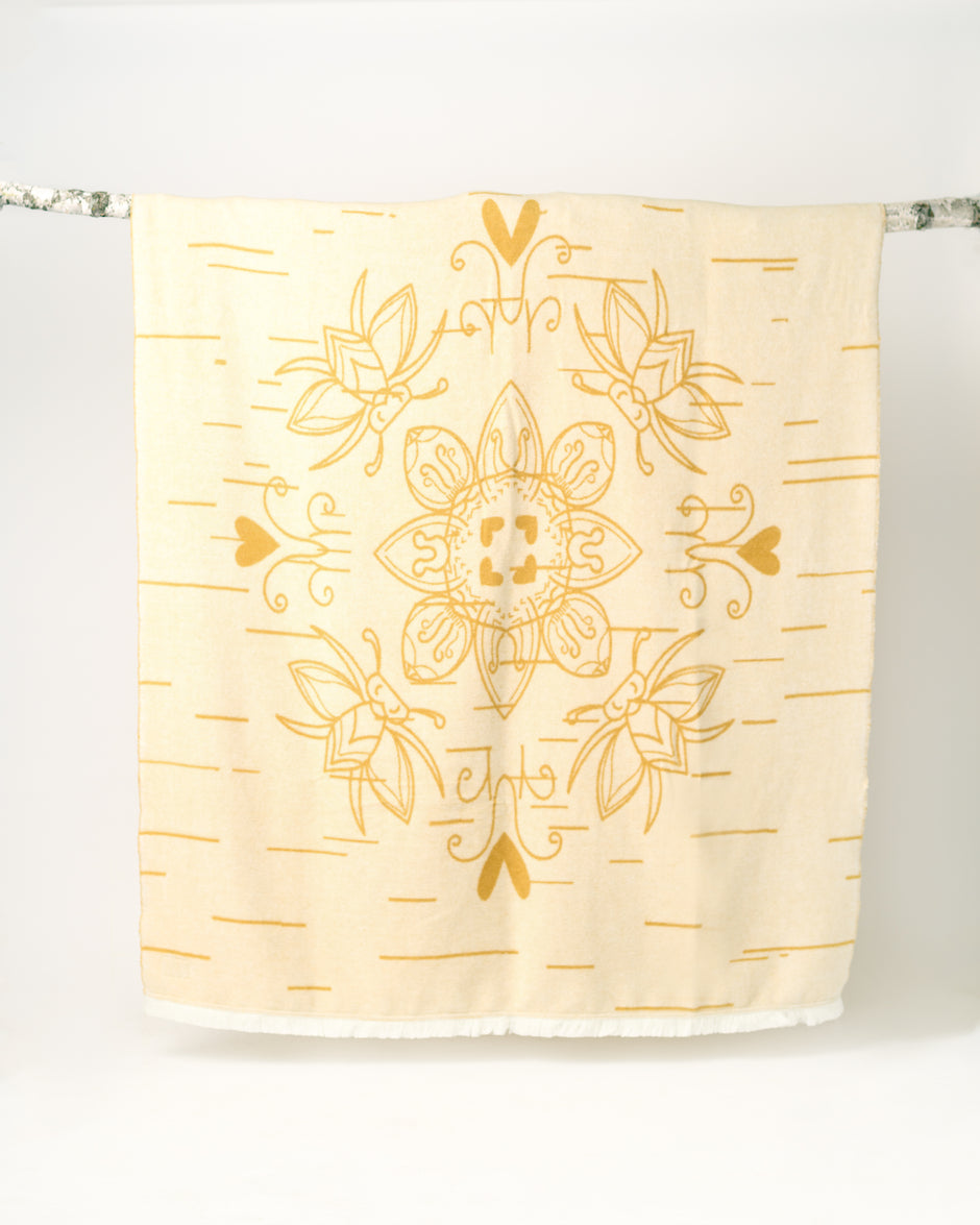 Blankets with Authentic Indigenous Art Made in Canada – MINI TIPI