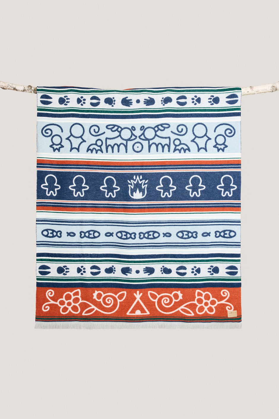 Blankets with Authentic Indigenous Art Made in Canada – MINI TIPI