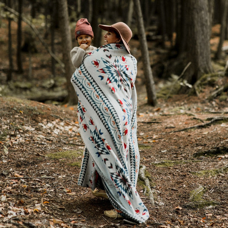 Blankets with Authentic Indigenous Art Made in Canada – MINI TIPI