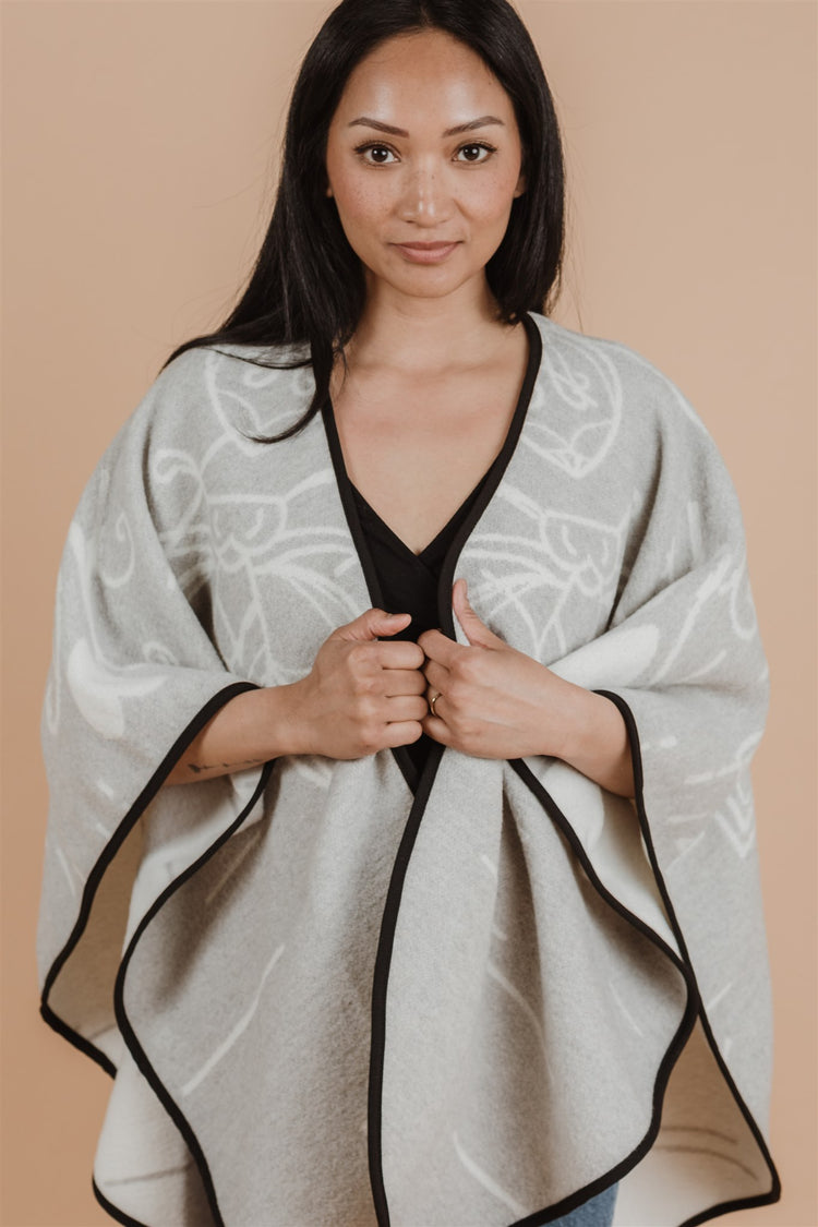 Shawls, Capes and Wraps Featuring Native Designs from Canada – MINI TIPI